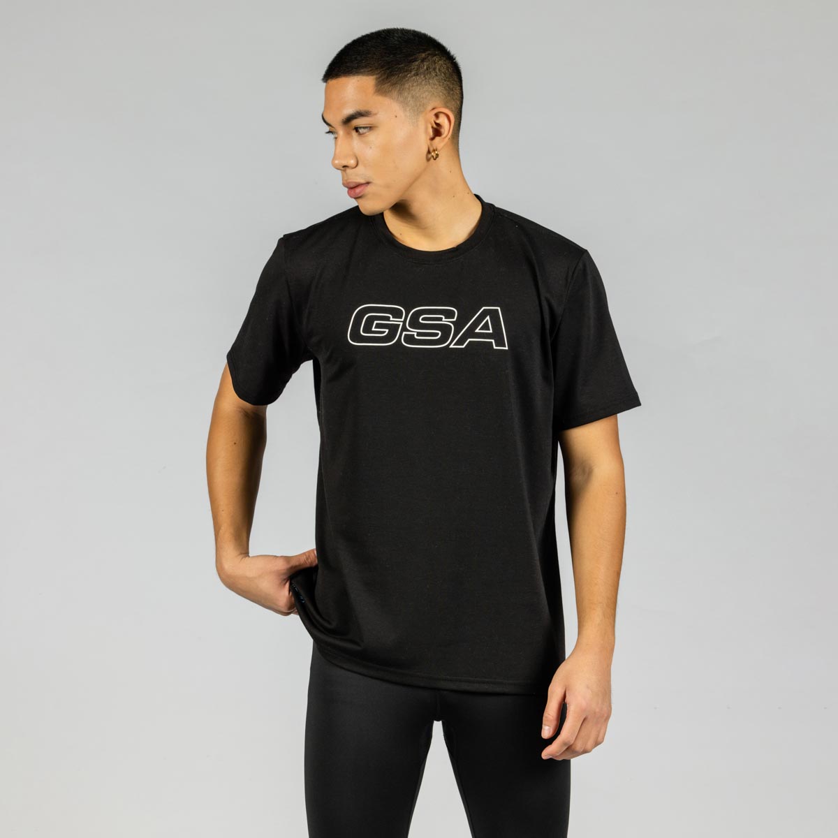 GSA Men's Gear Performance Short Sleeve Logo Outline Top - GSA Sport